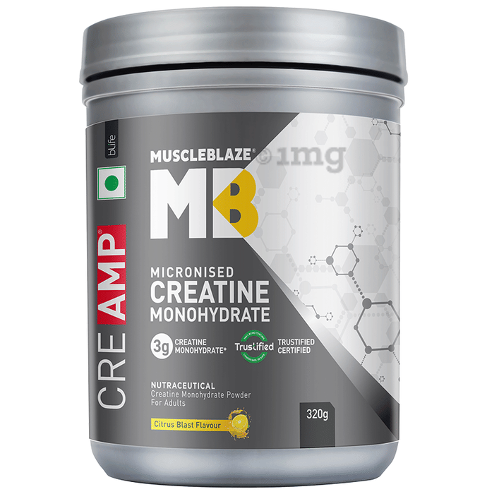 Muscleblaze Creamp Creatine Monohydrate Powder Citrus Blast: Buy jar of ...
