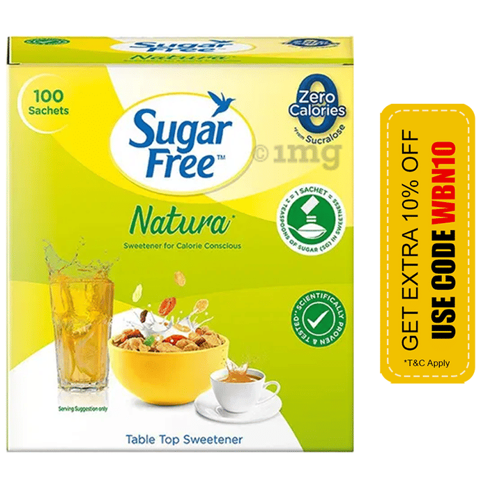 Sugar Free Natura Low Calorie Sucralose Sweetener | Sachet: Buy box of ...