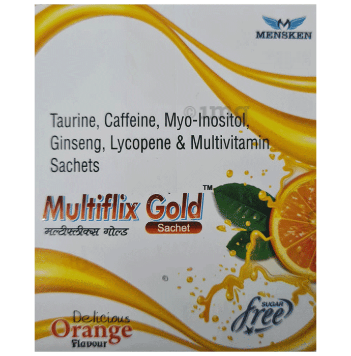 Multiflix Gold Sachet Delicious Orange Sugar Free: Buy sachet of 5.0 gm Sachet at best price in ...