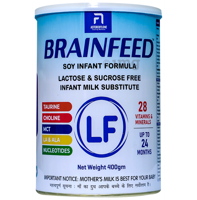 Brainfeed LF Soy Infant Formula (Up to 24 Months) Lactose and Sucrose ...