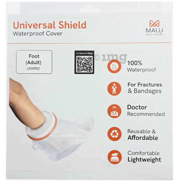 Malu Healthcare USWP02 Universal Shield Waterproof Cover Foot Adult ...