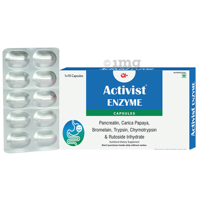 Activist Enzyme Capsule (10 Each): Buy combo pack of 3 strips at best ...