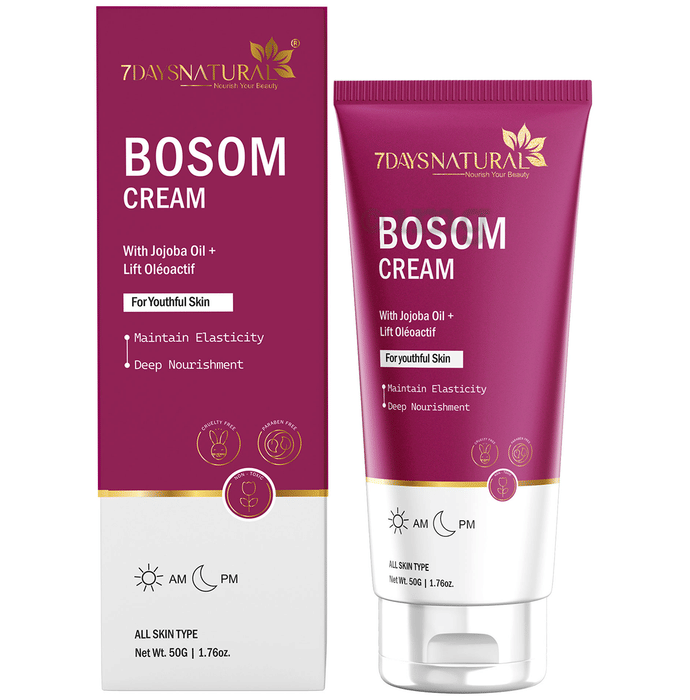 7 Days Natural Bosom Cream: Buy tube of 50.0 gm Cream at best price in ...