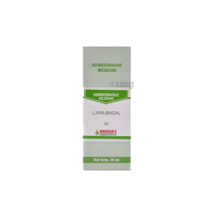 Bakson's Homoeopathy Luffa Bindal Dilution 3X: Buy bottle of 30.0 ml ...
