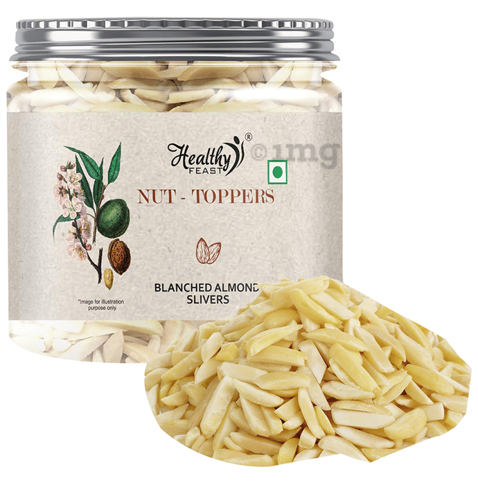 Healthy Feast Nut-Toppers Almond Slivers Blanched: Buy jar of 200.0 gm ...