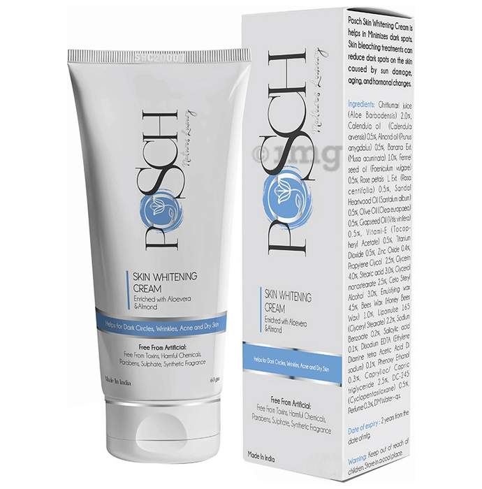 Posch Skin Whitening Cream: Buy tube of 60.0 gm Cream at 𝗯𝗲𝘀𝘁 𝗽𝗿𝗶𝗰𝗲 in ...