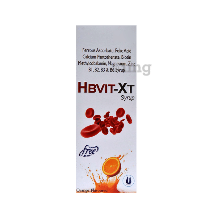 Hbvit-XT Syrup Orange Sugar Free: Buy bottle of 200 ml Syrup at best ...