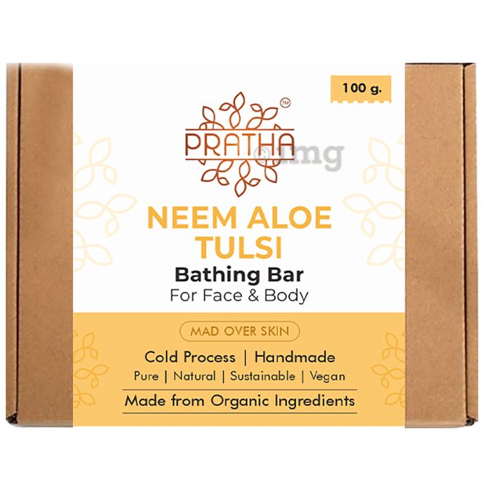 Pratha Neem Aloe Tulsi Bathing Bar for Face & Body: Buy box of 100.0 gm Soap at best price in ...