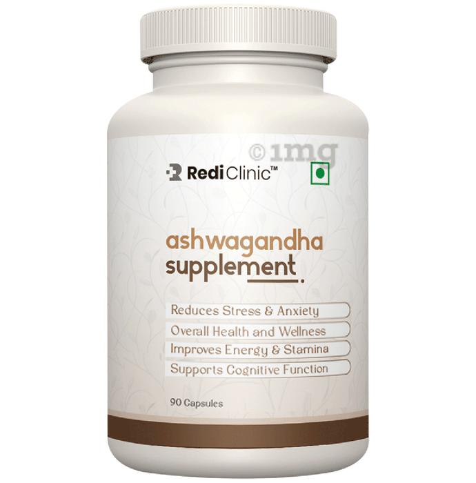 Redi Clinic Ashwagandha Supplement Capsule: Buy bottle of 90.0 capsules ...