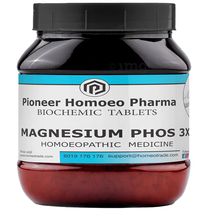 Pioneer Pharma Magnesium Phos 3X Biochemic Tablet: Buy bottle of 450.0 ...