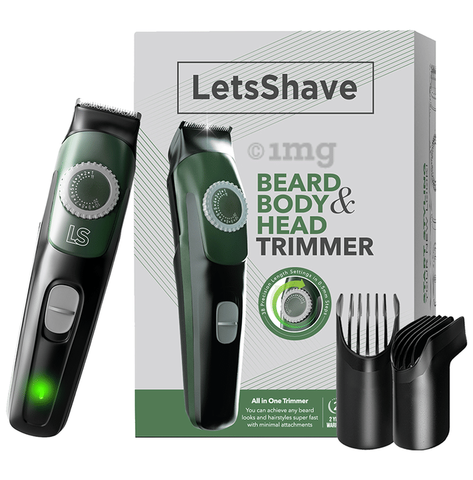 LetsShave Head Body & Beard Trimmer for Men Kit: Buy box of 1.0 Kit at ...