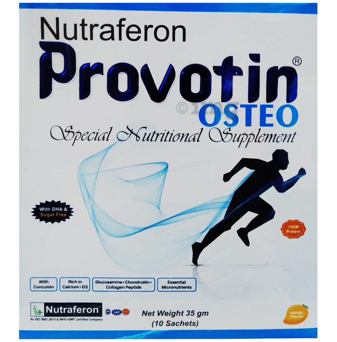 Nutraferon Provotin Osteo Powder Sachet Mango Sugar Free: Buy box of 10 ...