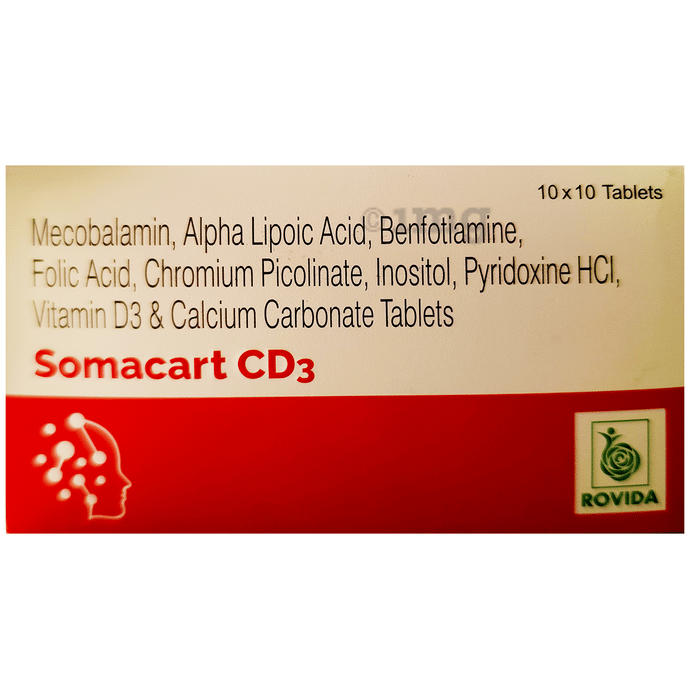 Rovida Somacart CD3 Tablet (10 Each): Buy box of 10.0 strips at best ...