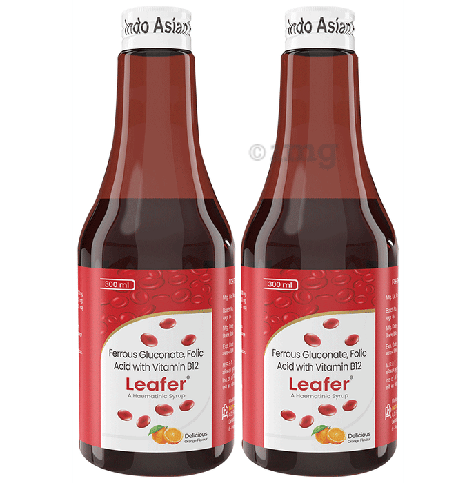 Leafer A Haematinic Syrup (300ml Each) Delicious Orange: Buy combo pack ...