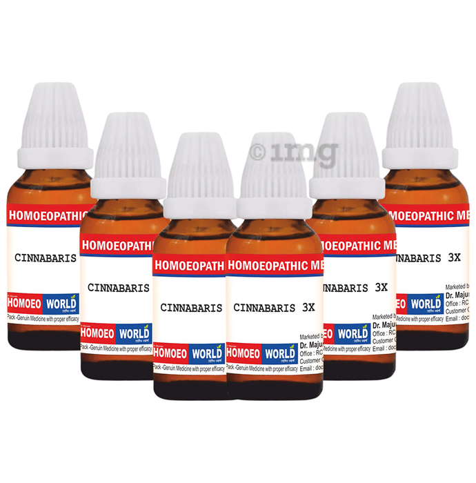 Dr. Majumder Homeo World Cinnabaris Dilution (30ml Each) 3X: Buy combo ...