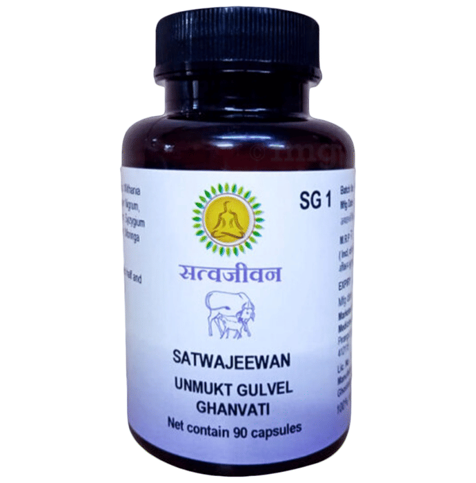 Satwajeevan SG1 Unmukt Gulvel Ghanvati Capsule: Buy bottle of 90.0 ...