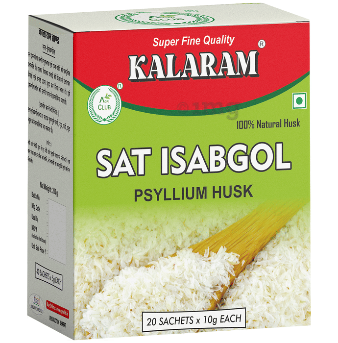 Kalaram Sat Isabgol Psyllium Husk (10gm Each): Buy box of 20.0 Sachets ...