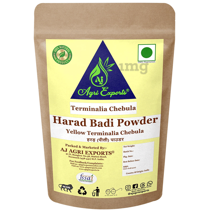 Aj Agri Exports Yellow Terminalia Chebula Harad Badi Powder: Buy packet ...