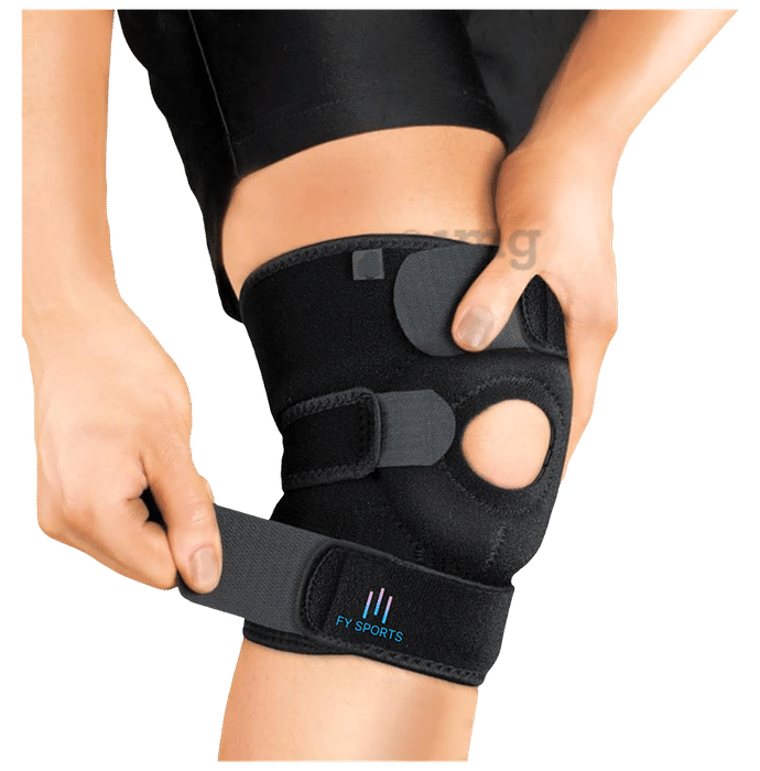 FY Sports Adjustable Knee Support Cap Brace Sports Gym Running ...