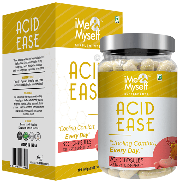 iMeMyself Acid Ease Capsule: Buy bottle of 90.0 capsules at best price in India | 1mg