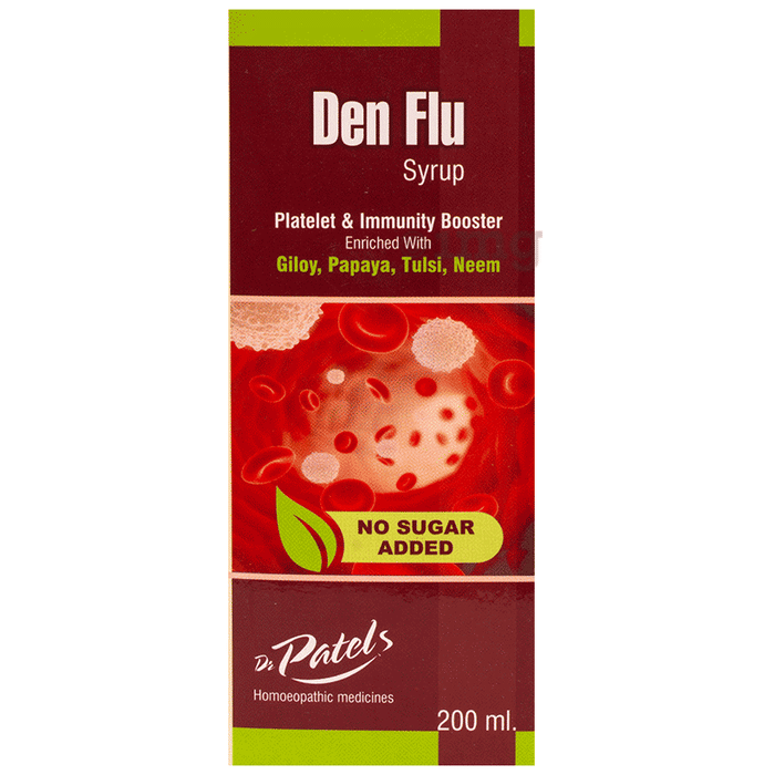Dr. Patel's Den Flu Syrup No Sugar: Buy bottle of 200.0 ml Syrup at ...