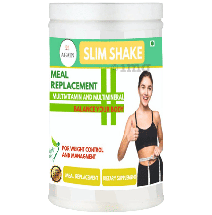 21 Again Slim Shake Meal Replacement Powder Chocolate: Buy jar of 500 ...
