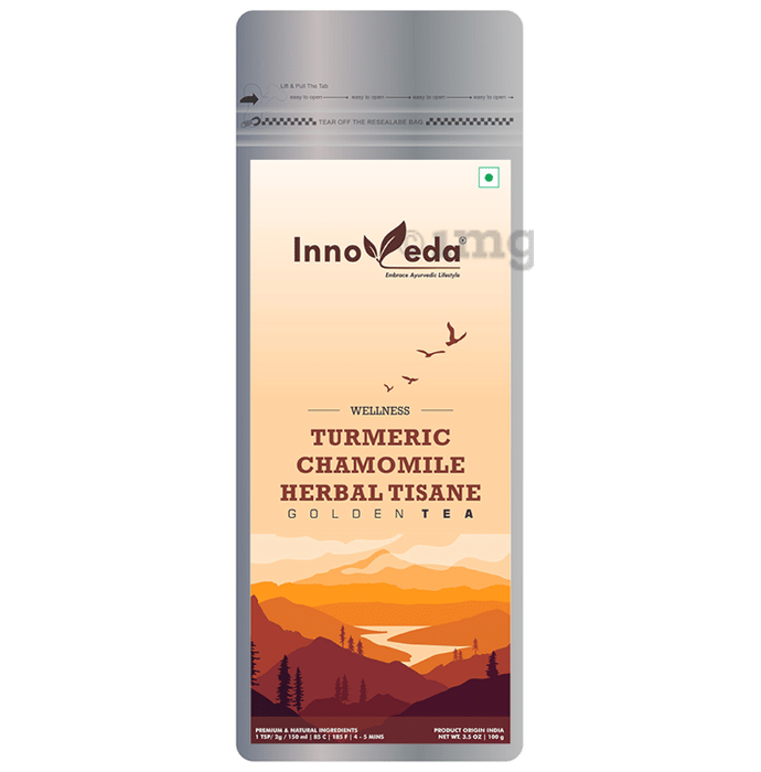 Innoveda Wellness Turmeric Chamomile Herbal Tisane Golden Tea: Buy ...