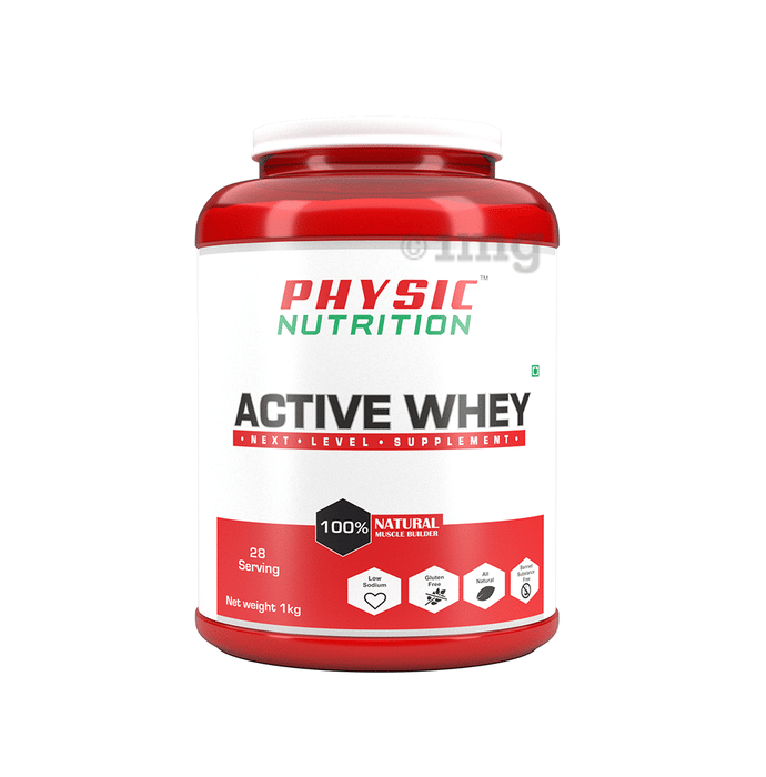 Physic Nutrition Active Whey Next Level Supplement Powder Cookie and ...