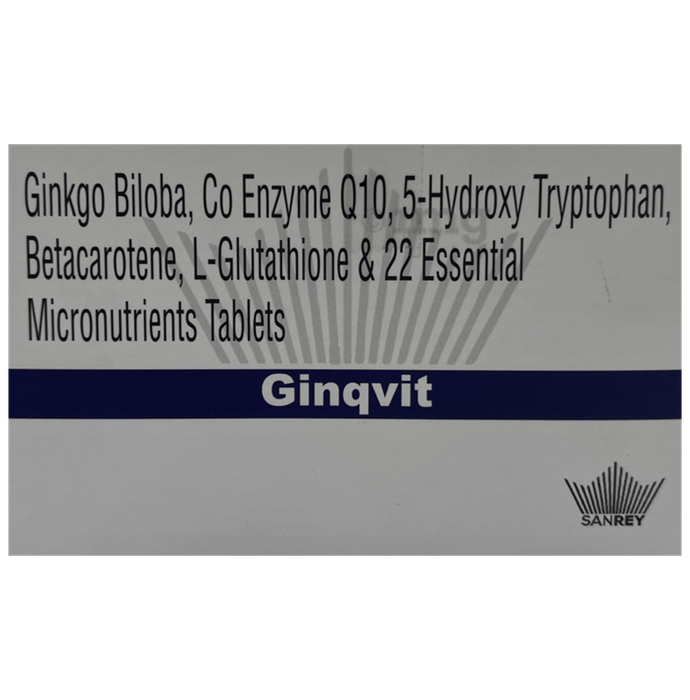 Ginqvit Tablet: Buy packet of 10 tablets at best price in India | 1mg