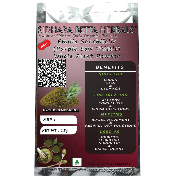 Sidhara Betta Herbals Emilia Sonchifolia Whole Plant Powder: Buy packet ...