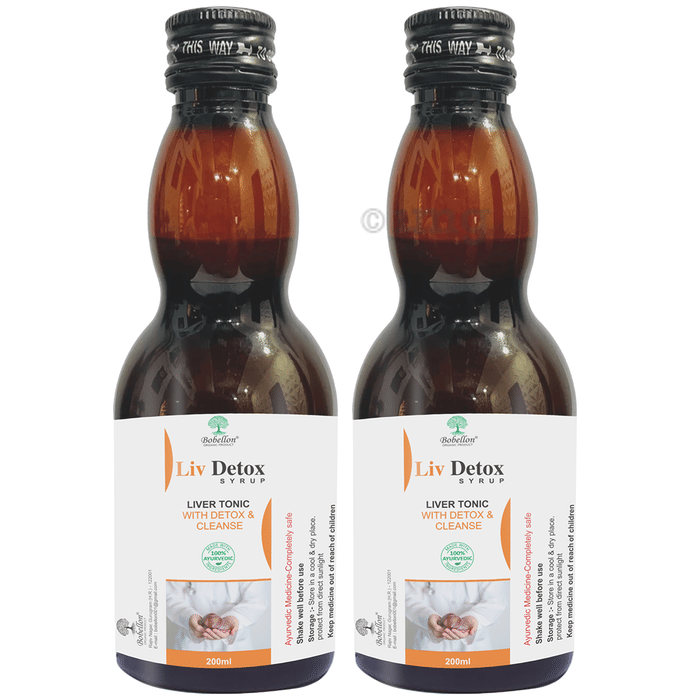 Bobellon Liv Detox Syrup (200ml Each): Buy combo pack of 2.0 bottles at ...