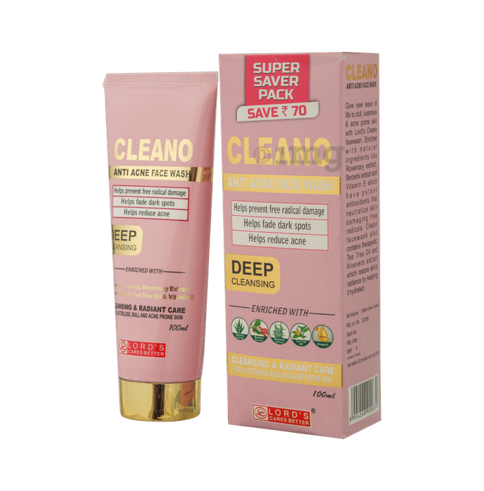 Lord's Cleano Anti Acne Face Wash: Buy tube of 100 ml Face Wash at best ...
