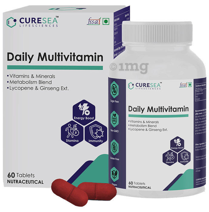 CURESEA Lifesciences Daily Multivitamin Tablet with Multiminerals ...