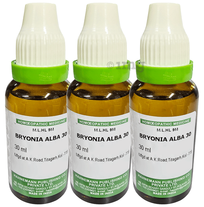 Hapco Bryonia Alba (30ml Each) 30: Buy combo pack of 3.0 bottles at ...