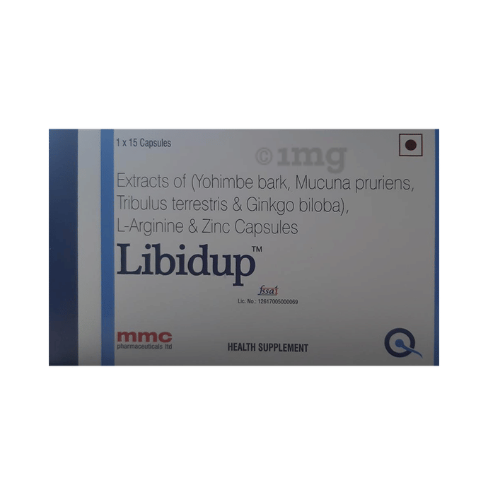Libidup Capsule: Buy strip of 15 capsules at best price in India | 1mg
