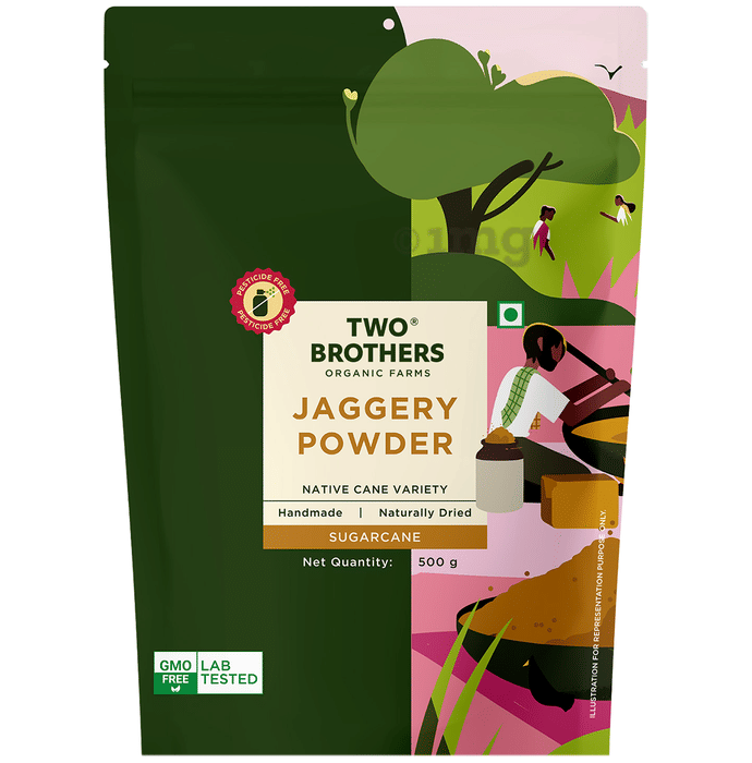 Two Brothers Organic Farm Jaggery Powder: Buy packet of 500.0 gm Powder ...