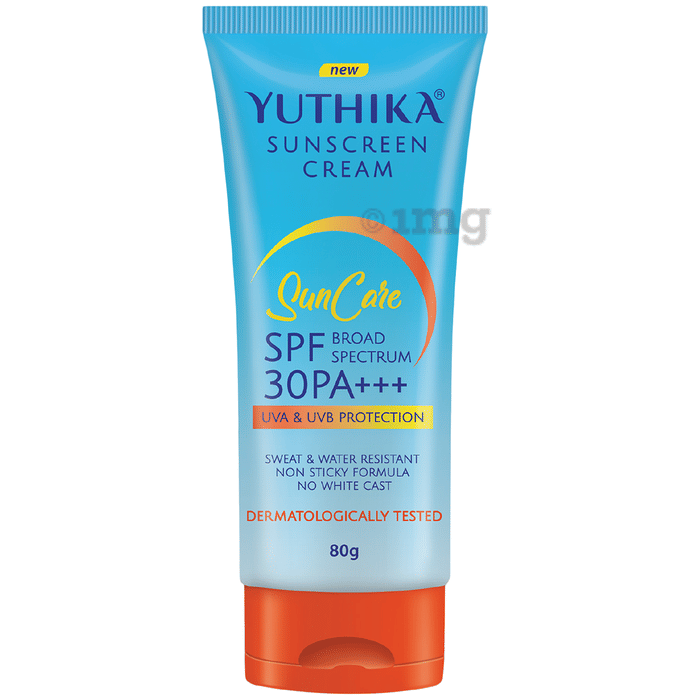Yutika Sunscreen Cream Suncare SPF Broad Spectrum SPF 30+++: Buy tube ...