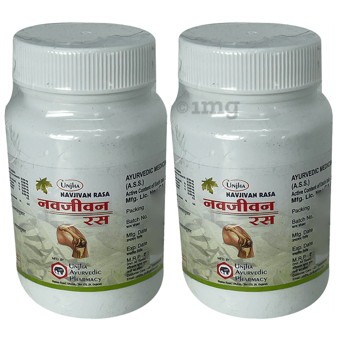 Unjha Navjivan Rasa Tablet (40 Each): Buy combo pack of 2.0 bottles at ...