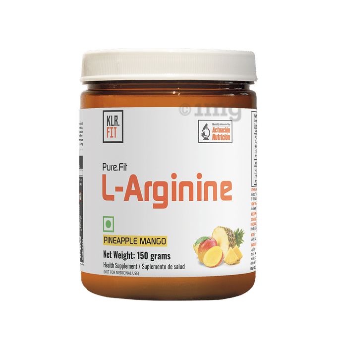 KLR. FIT Pure.Fit L-Arginine Powder Pineapple Mango: Buy jar of 150 gm ...