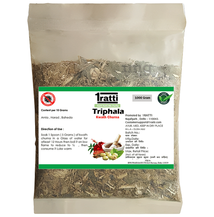 1ratti Triphala Kwath Churna: Buy packet of 1000.0 gm Churna at best ...