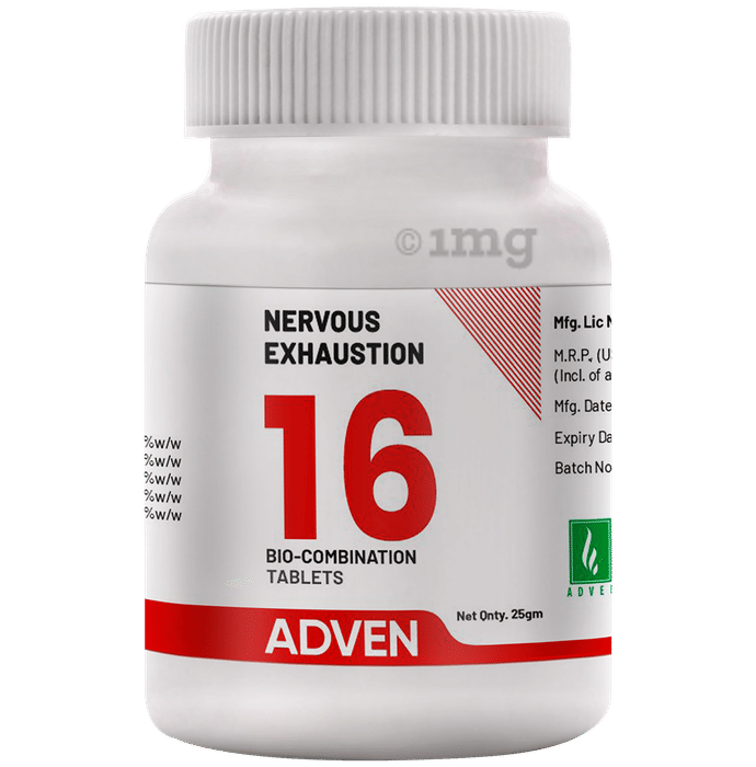 Adven Nervous Exhaustion 16 Biocombination Tablet: Buy bottle of 25.0 ...
