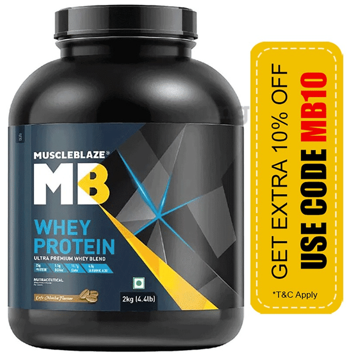 MuscleBlaze Whey Isolate Protein Blend Powder | Added Digestive Enzymes ...