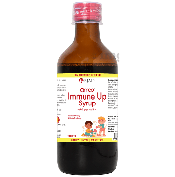 Bjain Omeo Immune Up Syrup | Immunity Booster Tonic, Energy & Overall ...