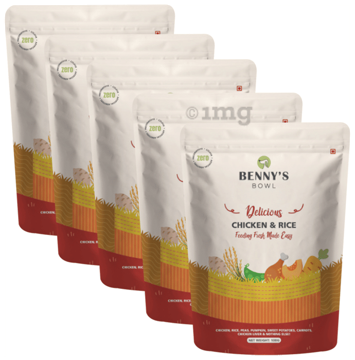 Benny's Bowl Delicious Chicken & Rice Wet Dog Food (100gm Each): Buy ...