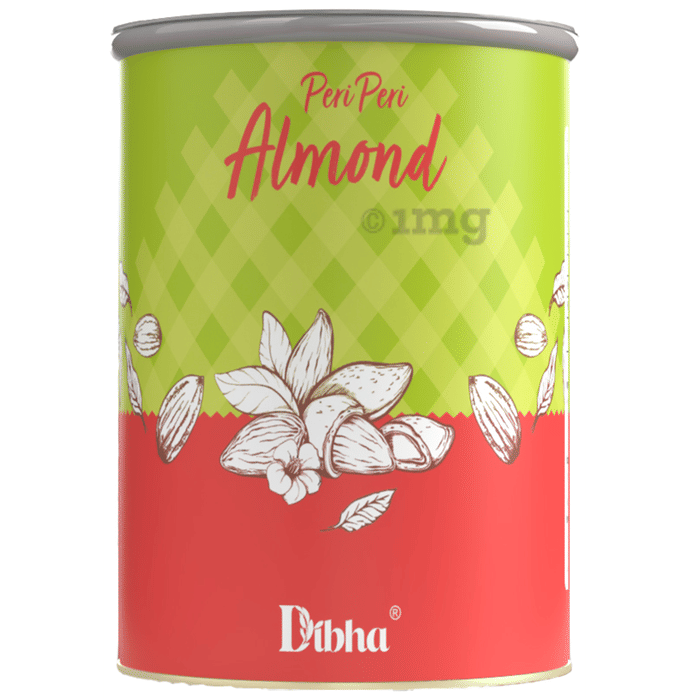 Dibha Peri Peri Almond: Buy Tin of 100 gm Dry Fruits at best price in ...