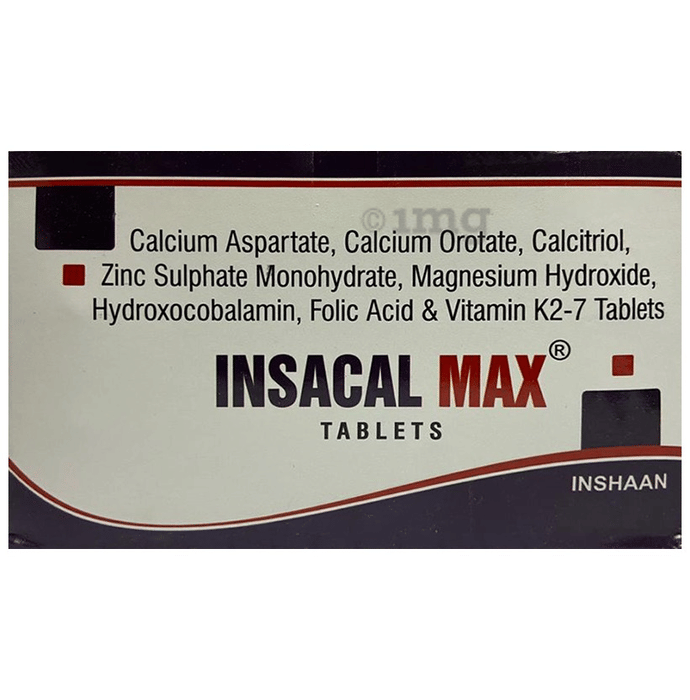 Insacal Max Tablet: Buy strip of 10.0 tablets at 𝗯𝗲𝘀𝘁 𝗽𝗿𝗶𝗰𝗲 in India | 1mg
