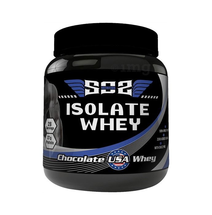 SOS Nutrition Isolate Whey Protein Powder Chocolate: Buy jar of 909 gm ...