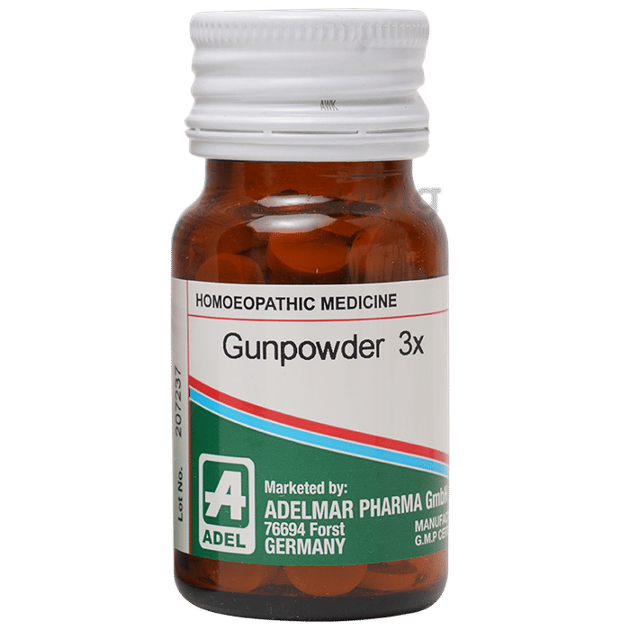 ADEL Gunpowder Trituration Tablet 3X: Buy bottle of 20.0 gm Trituration ...