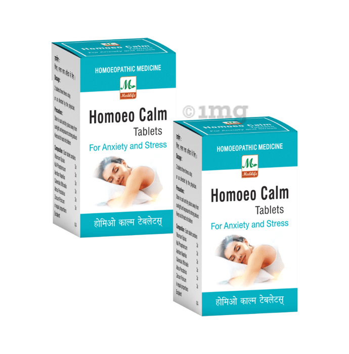 Medilife Homoeo Calm Tablet (25gm Each): Buy combo pack of 2 bottles at ...