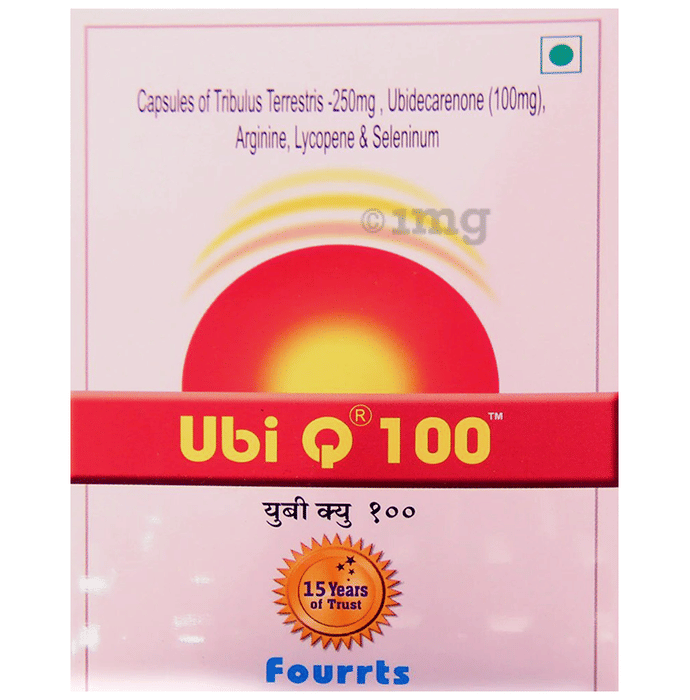 Ubi Q 100mg Capsule: Buy strip of 10 capsules at best price in India | 1mg